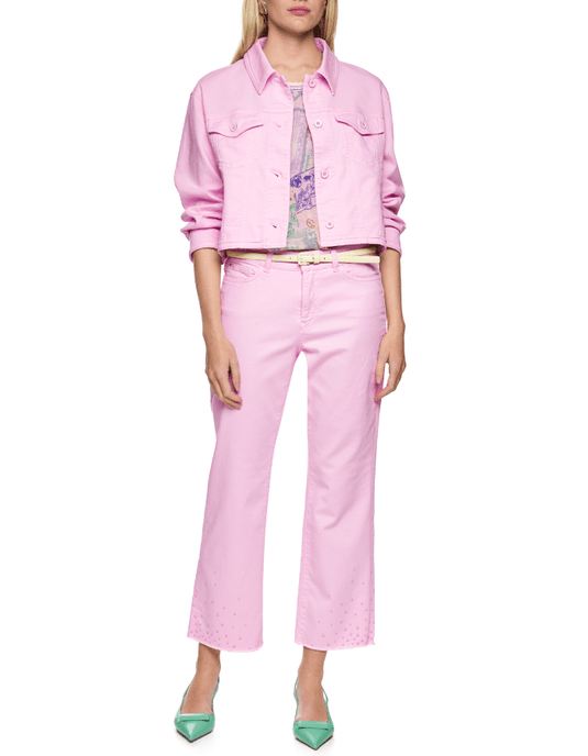 Marc Cain Collections Women's Cropped Casual Jacket In Pink AC 31.12 D ...