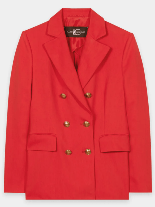 Luisa Cerano Women's Gabardine Blazer In Cherry Red 438054 3807 Col 04 ...