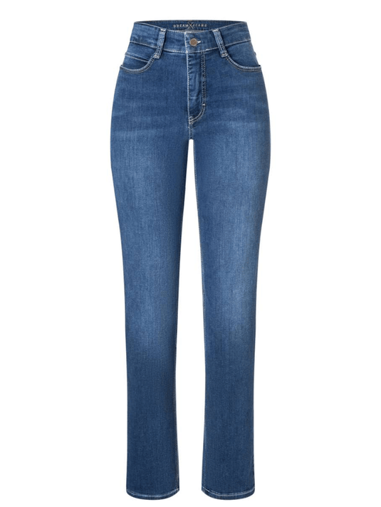 Mac Dream Women's Straight Leg Jeans In Mid Blue Authentic 5401 90 035 ...