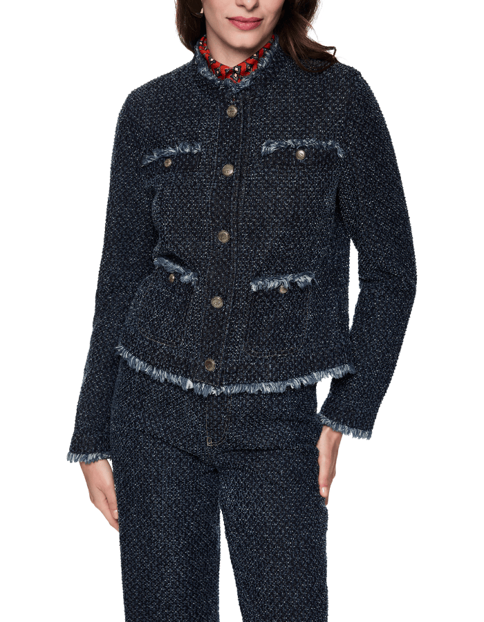 Marc Cain Collections Women's Couture Jacket In A Tweed Look AC 31.02 ...