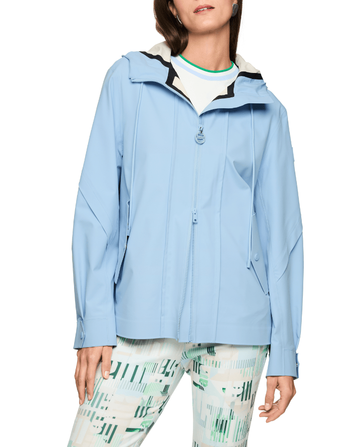 Marc Cain Collections Women's Hooded Outdoor Jacket In Sky Blue AS 12 ...