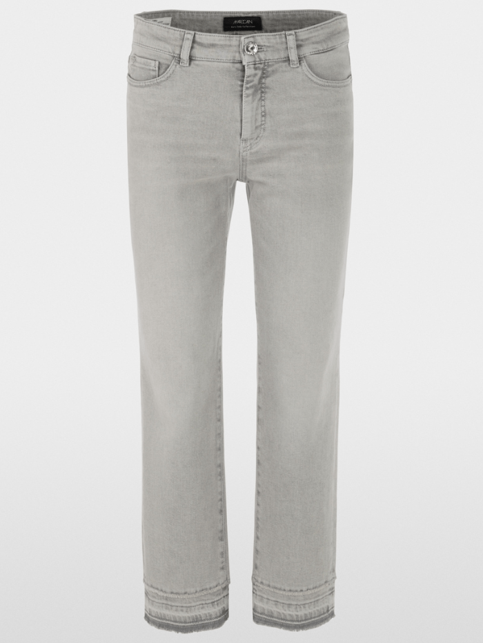Marc Cain Collections Women's FORLI Grey Jeans With Flower Appliqué ZC ...