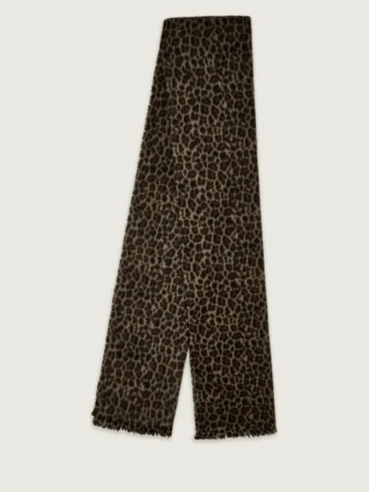Marc Cain Sports Women's Leopard Design New Wool Scarf ZS B4.09 Z39 Co ...