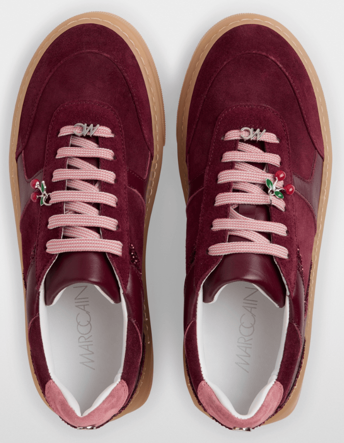 Marc Cain Sports Women's Suede Trainers With Shimmering Finish AS SH.0 ...