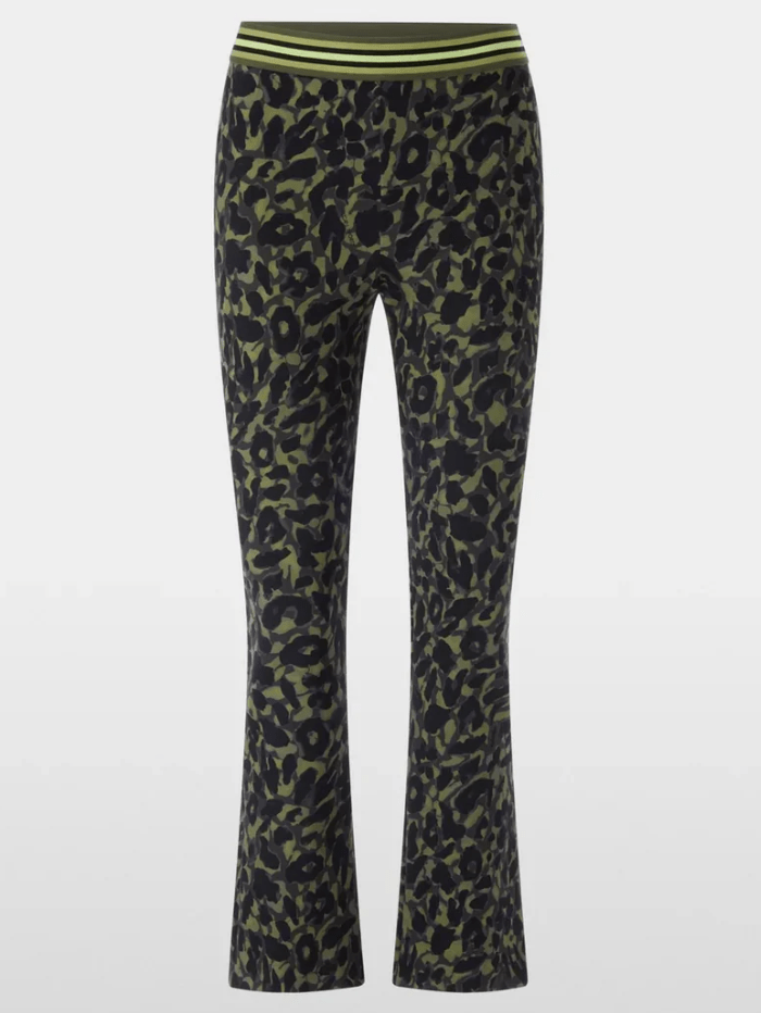 Marc Cain Sports Women's FREDERICA Leopard Print Pull-On Trousers ZS 8 ...
