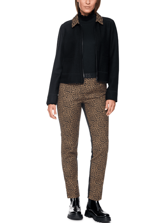 Marc Cain Sports Women's SIENA Slim Fit Leopard Print Trousers ZS 81.4 ...